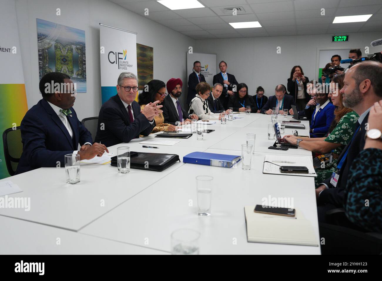 Prime Minister Keir Starmer attends a financial roundtable meeting on ...