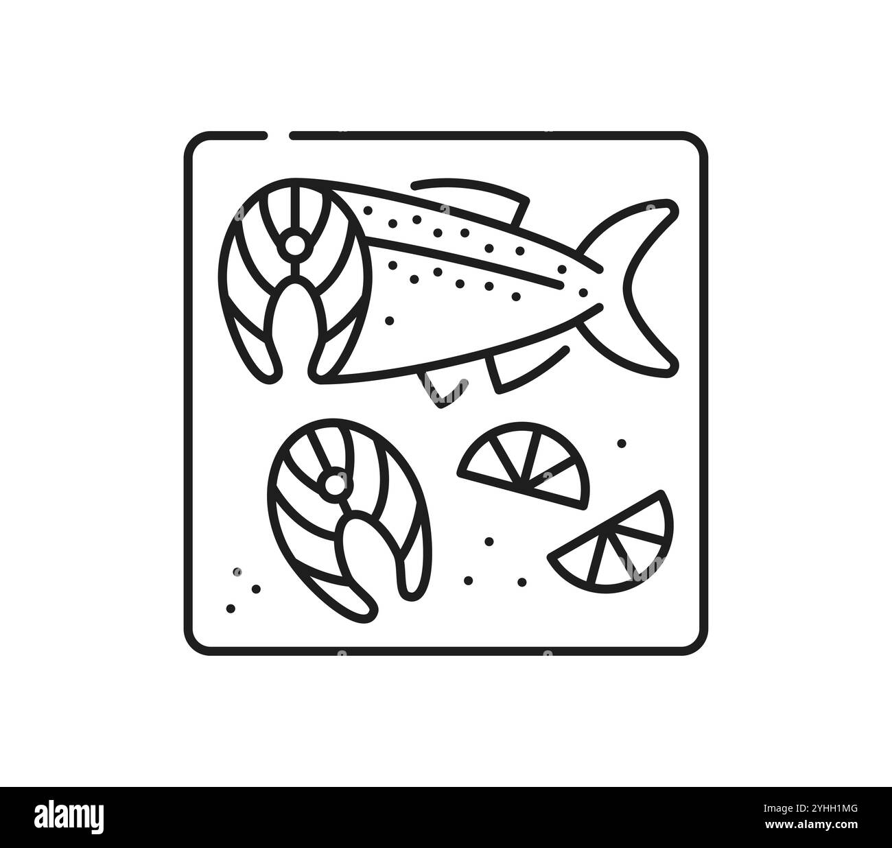 Tuna sashimi cutting raw Stock Vector Images - Alamy