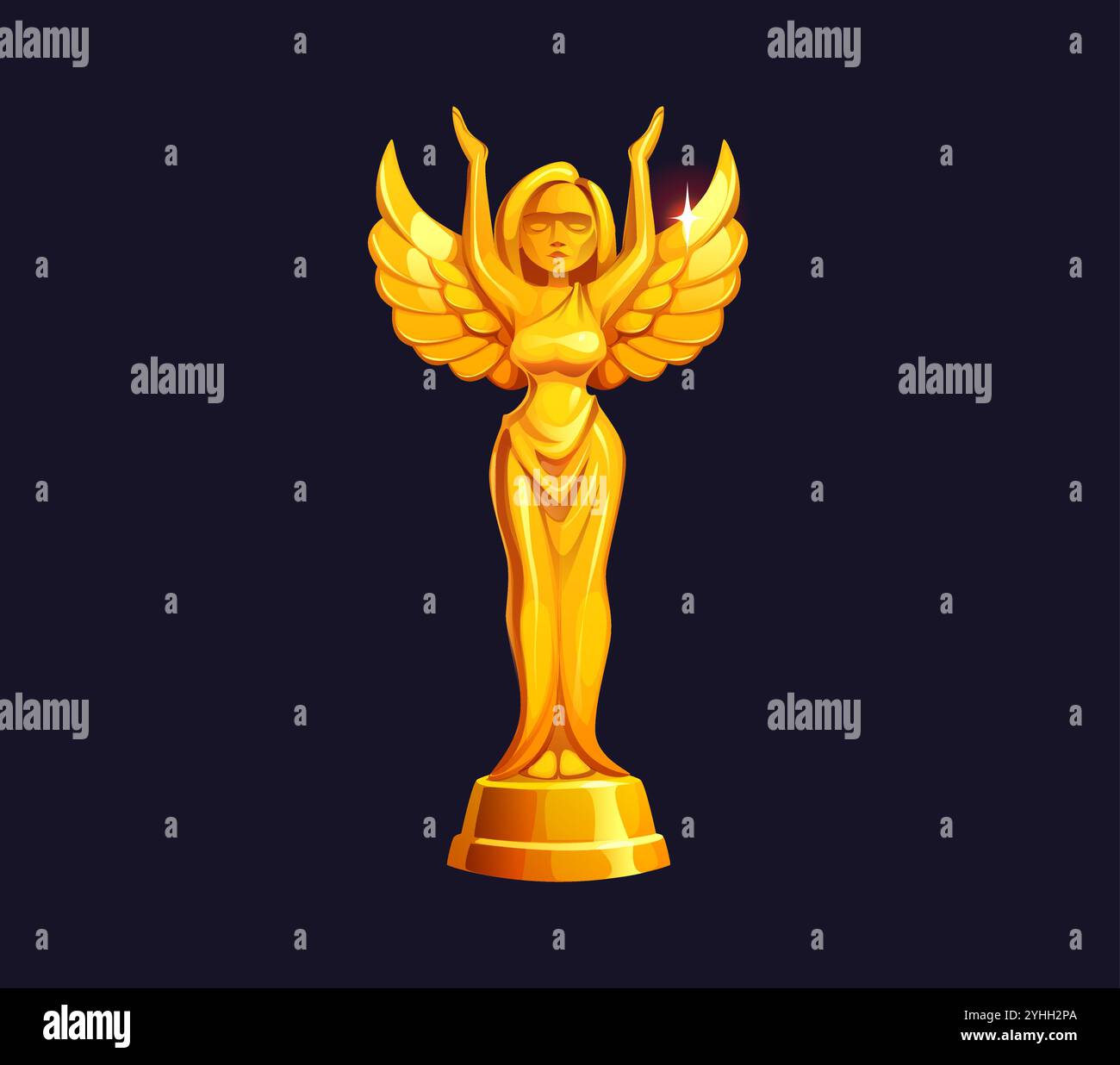 Woman hand raised gold medal hi-res stock photography and images - Alamy