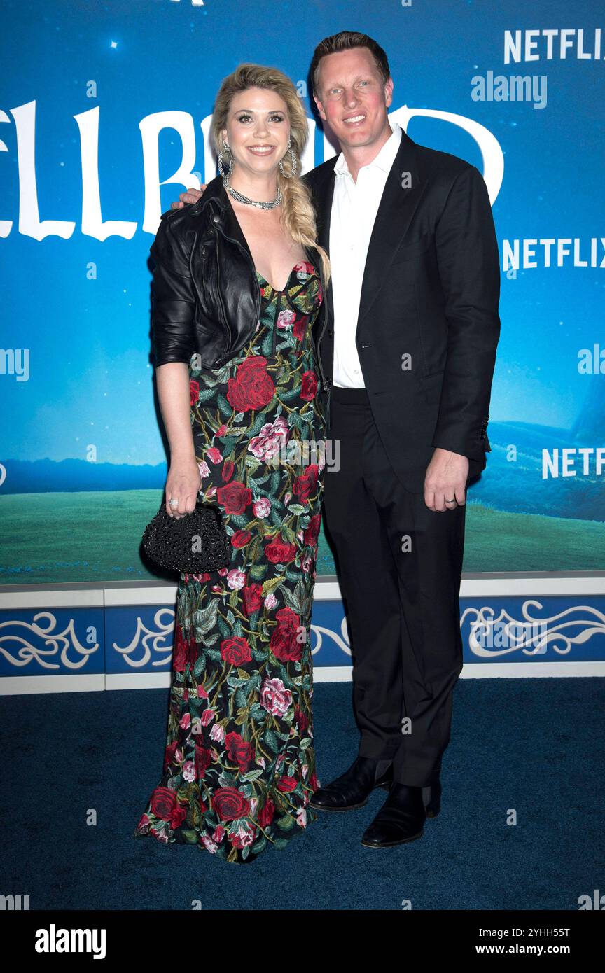 David Ellison mit Ehefrau Sandra Lynn Modic bei der Premiere des Netfilx Animationsfilms ...