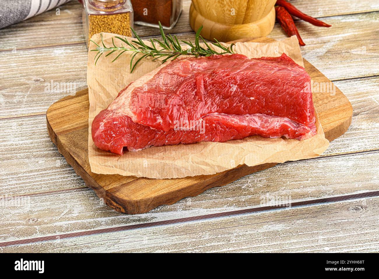 Raw beef flesh meat piece for cooking Stock Photo - Alamy
