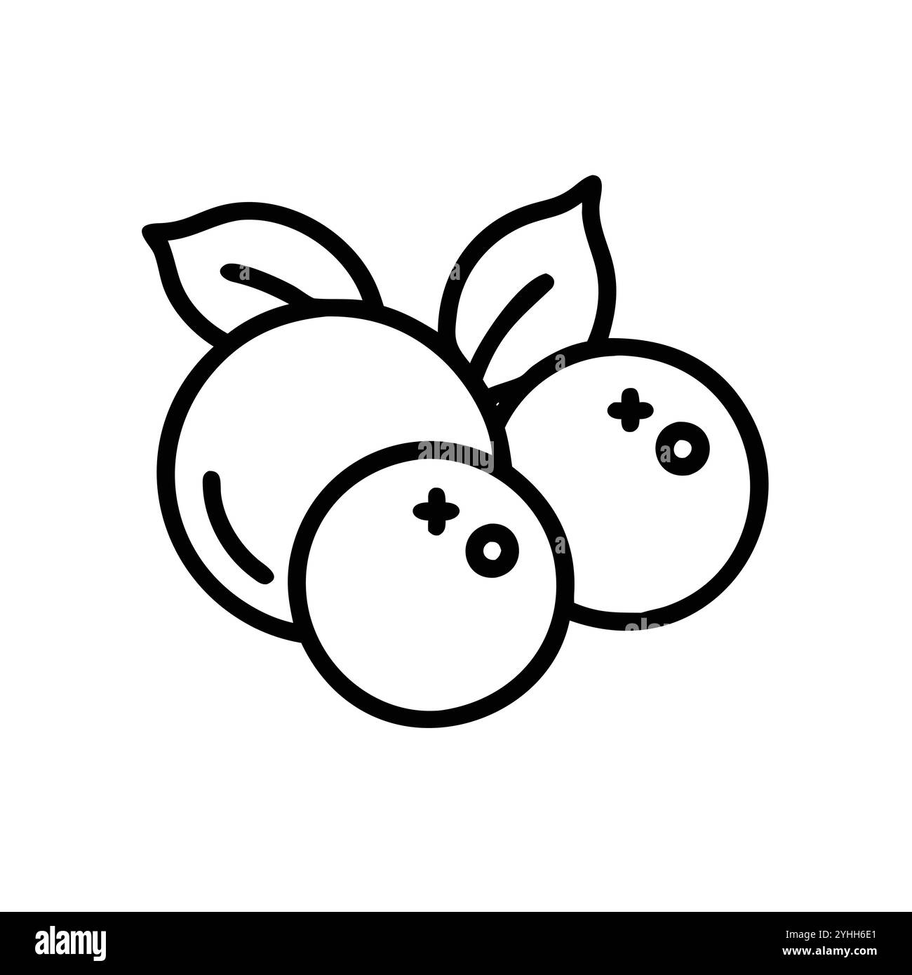 simple vector illustration of a blueberry, in a simple and clean style ...
