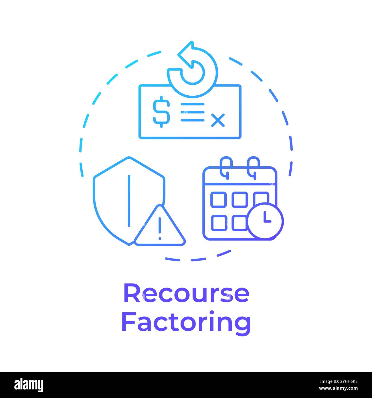 Resource factoring blue gradient concept icon Stock Vector Image & Art ...