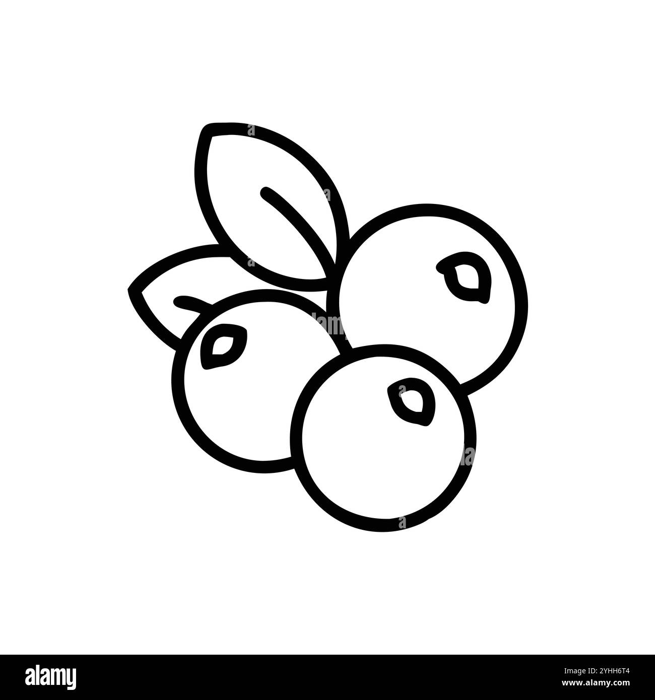 simple vector illustration of a blueberry, in a simple and clean style ...