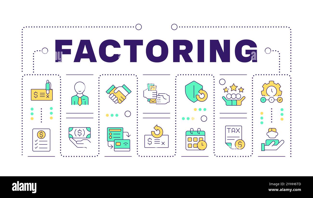 Factoring word concept isolated on white Stock Vector Image & Art - Alamy