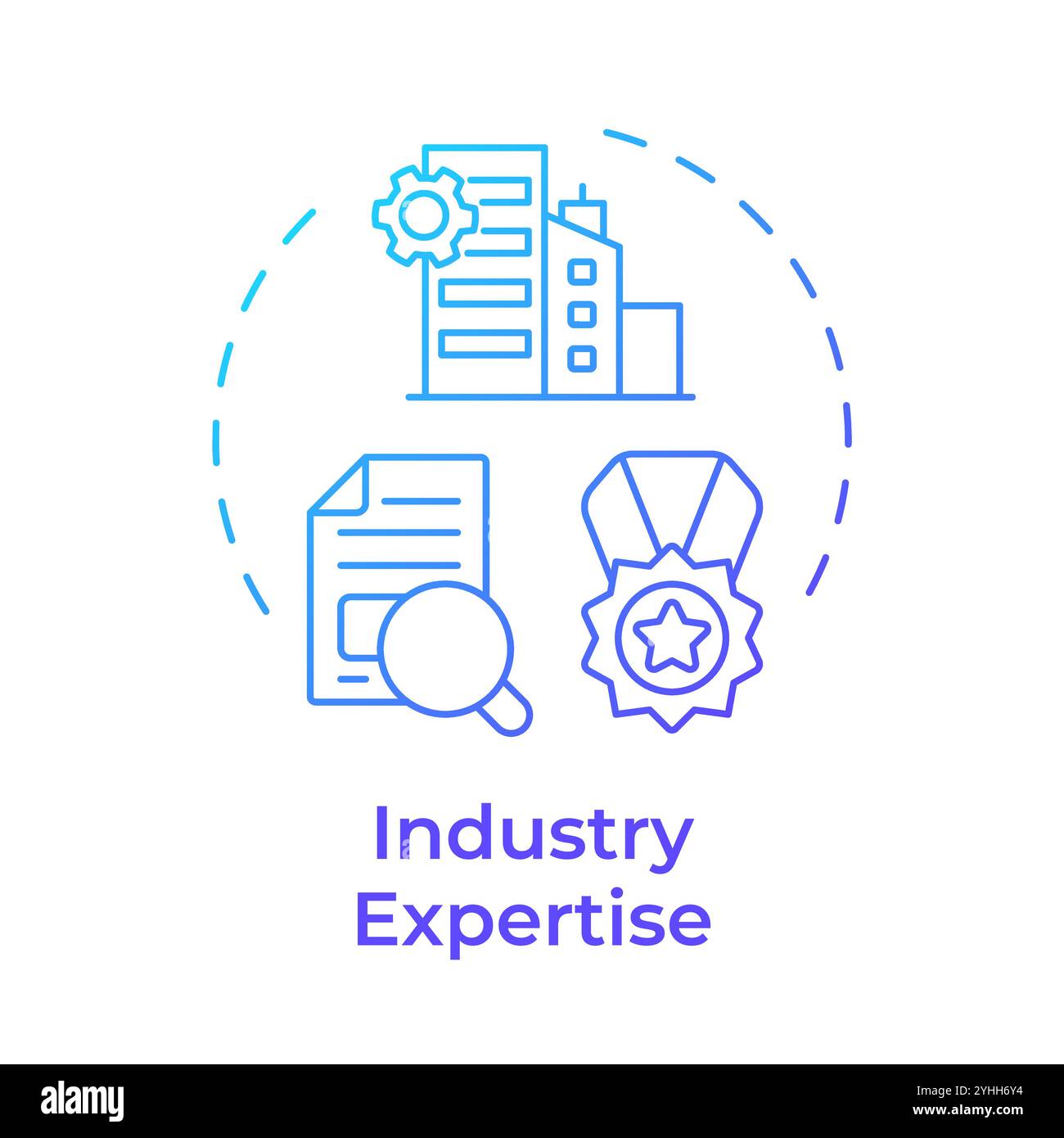 Industry expertise blue gradient concept icon Stock Vector Image & Art ... Industry expertise blue gradient concept icon Stock Vector Image & Art ...