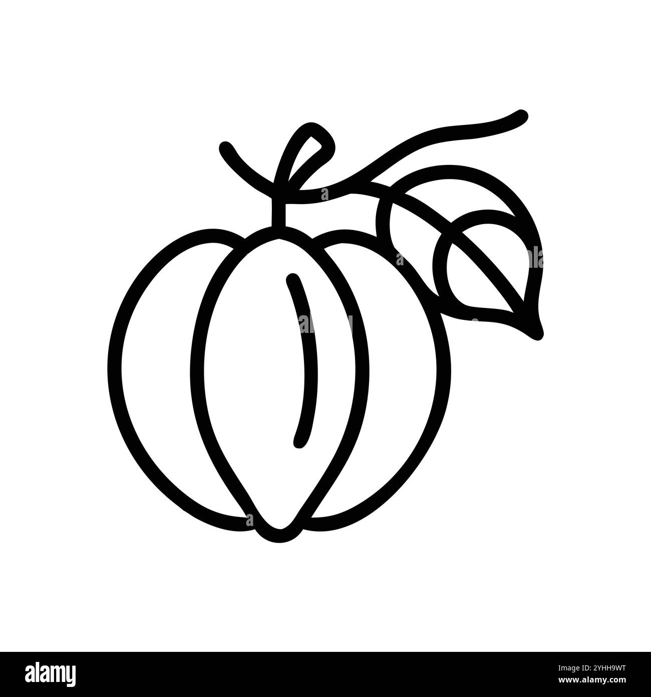 Illustration gooseberry fruit cartoon Black and White Stock Photos ...