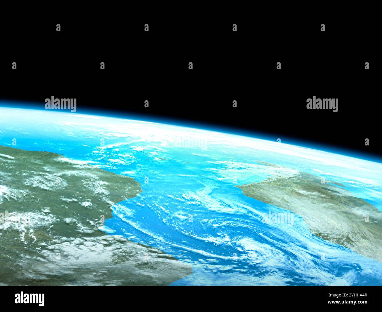 The African continent and the island of Madagascar as seen from ...