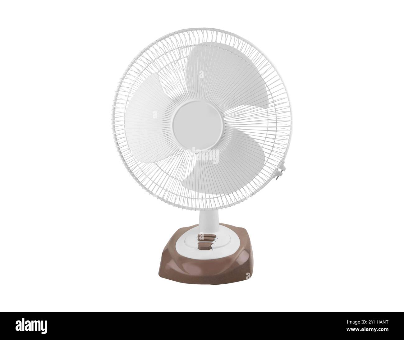 Electric Table Fan Isolated on White Background Stock Photo - Alamy
