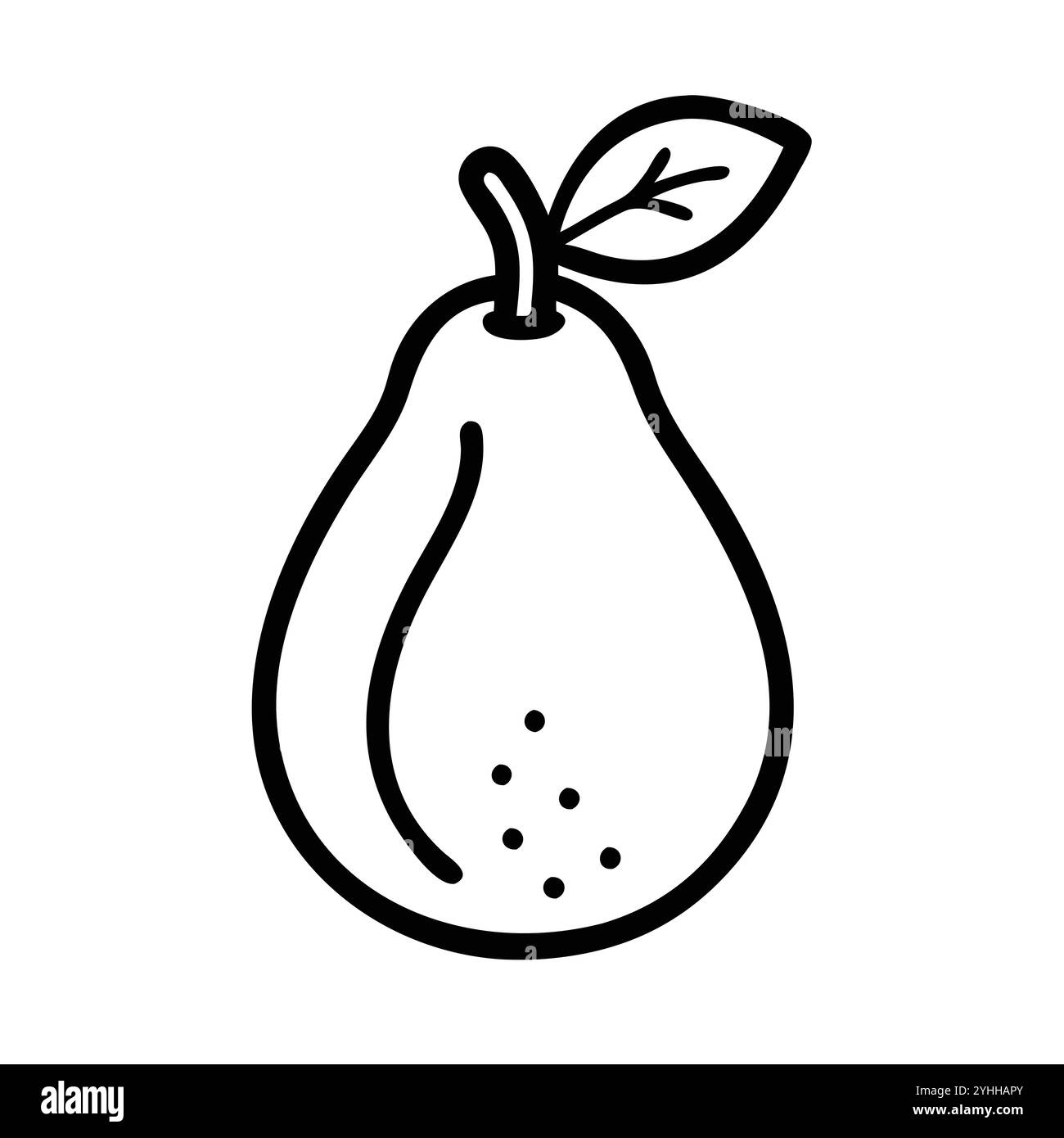 Guava clipart Black and White Stock Photos & Images - Alamy