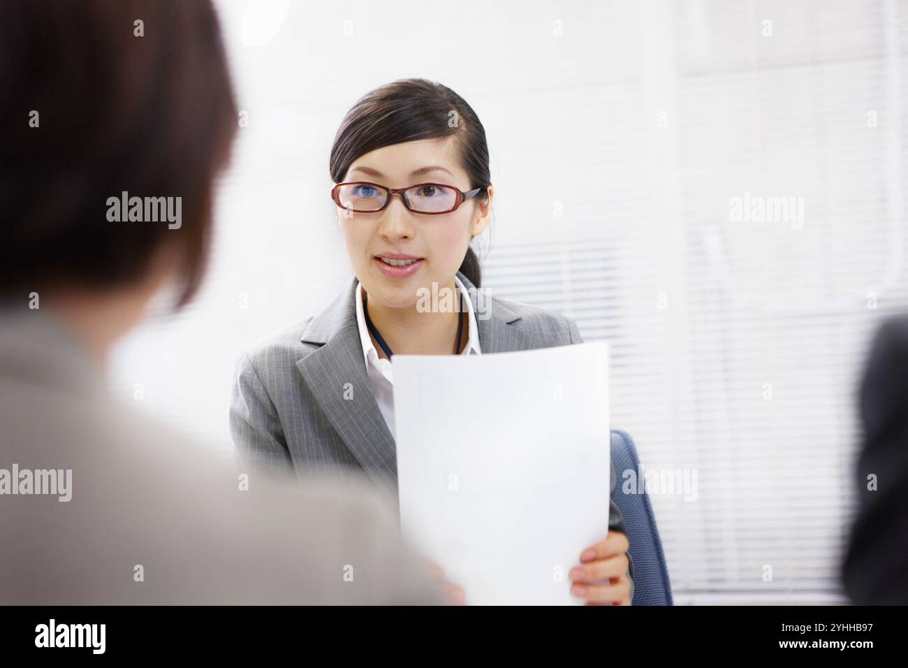 Businesswoman conducting job interview hi-res stock photography and images - Alamy