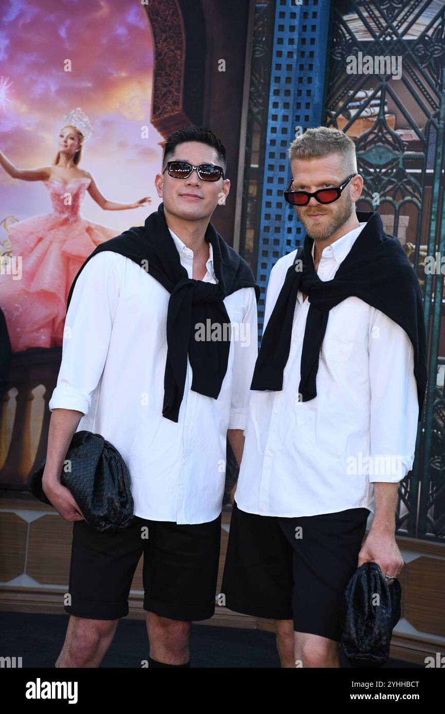 Los Angeles, California, USA 9th November 2024 Mark Hoying and husband ...