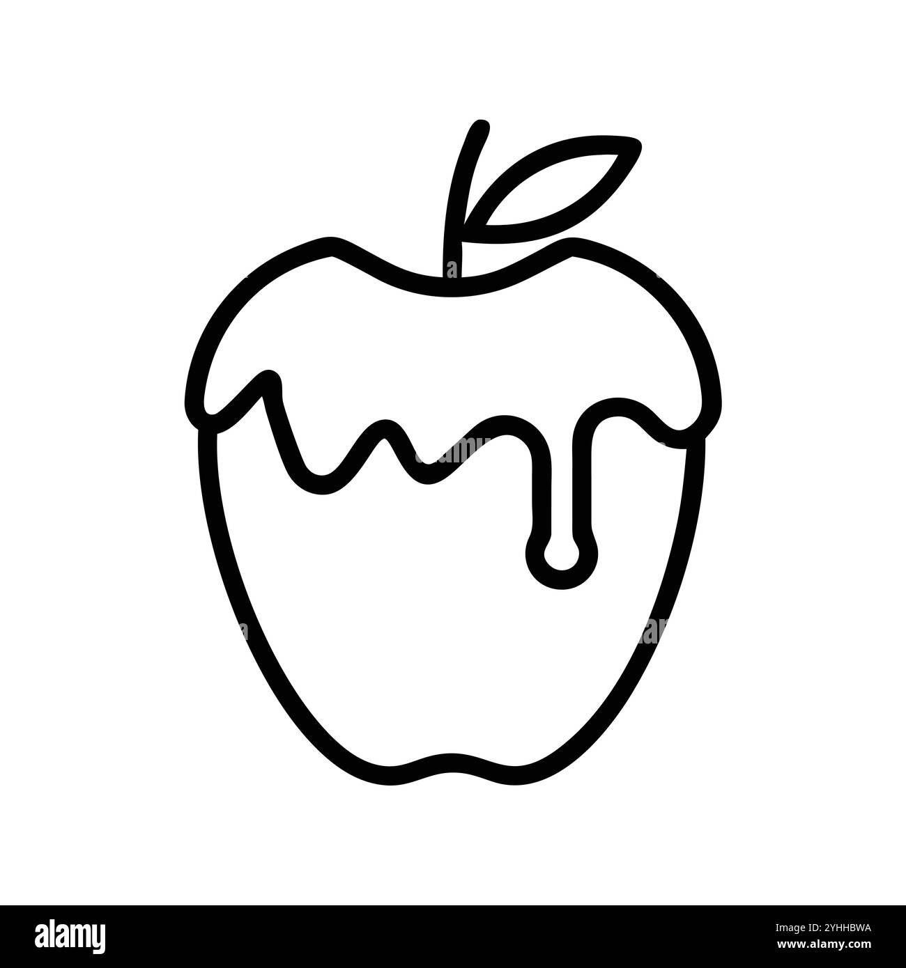 simple vector illustration of a ice apple, in a simple and clean style ...
