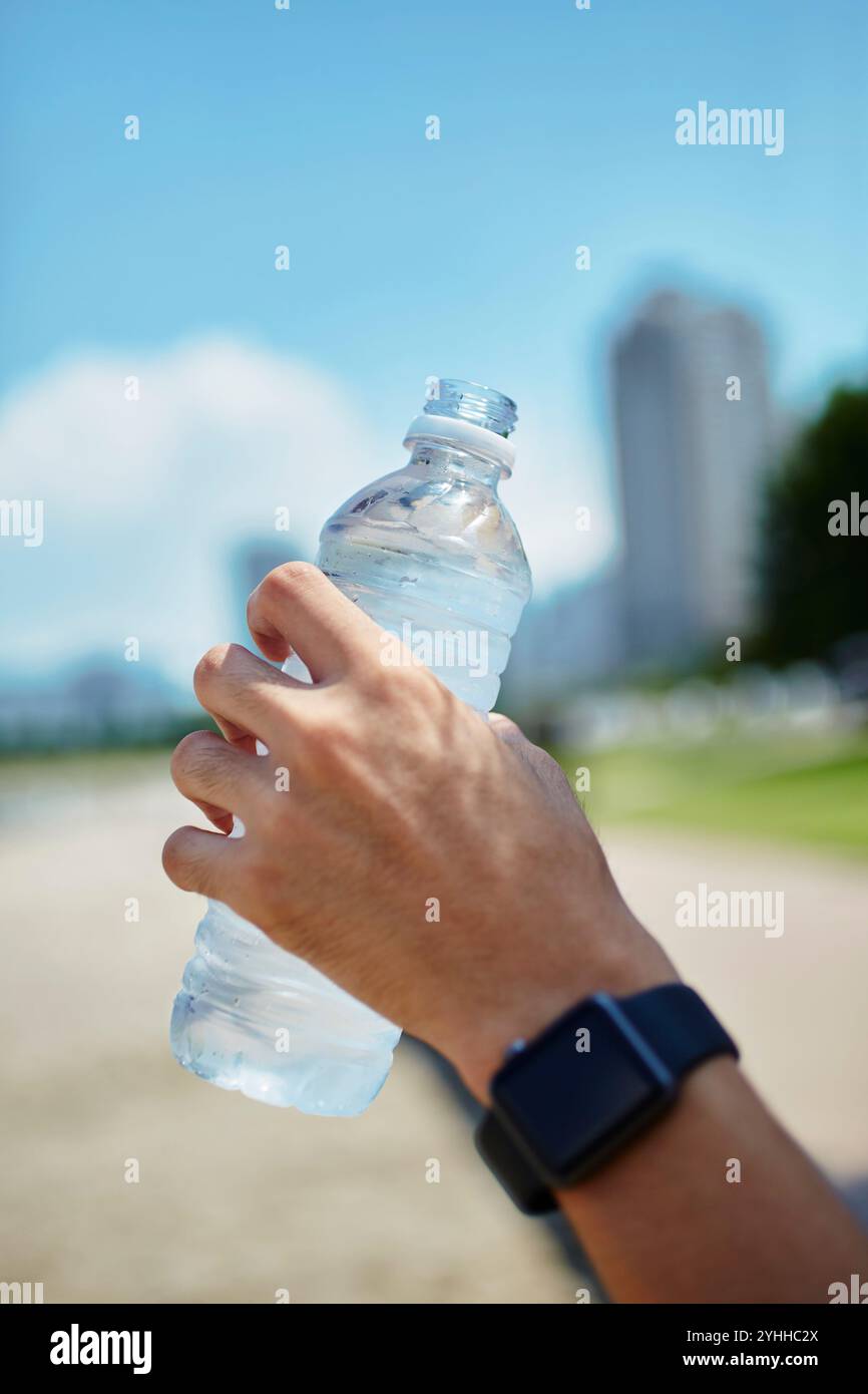 Smartwatch and hand Stock Photo - Alamy