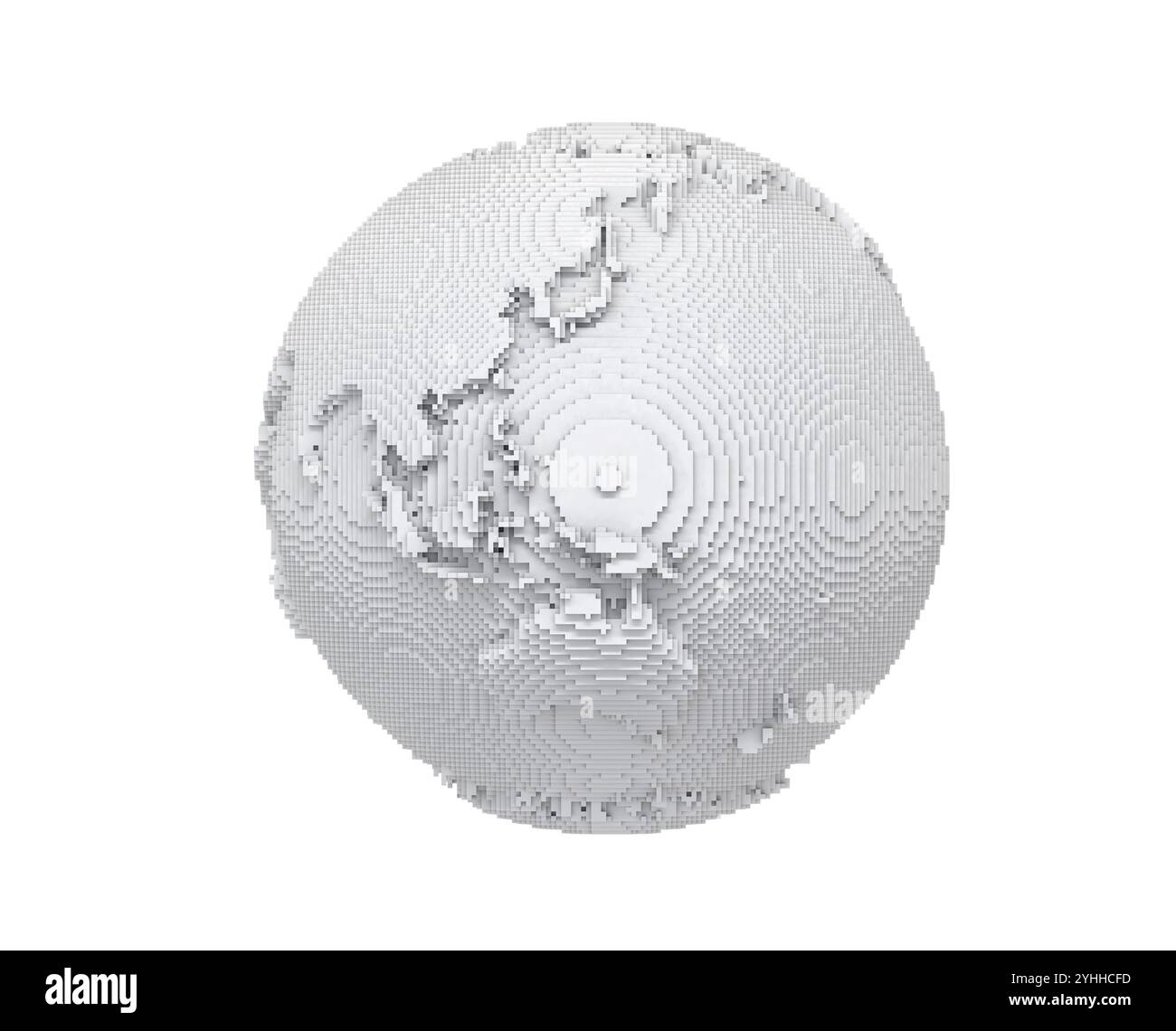 Earth in cube Stock Photo - Alamy