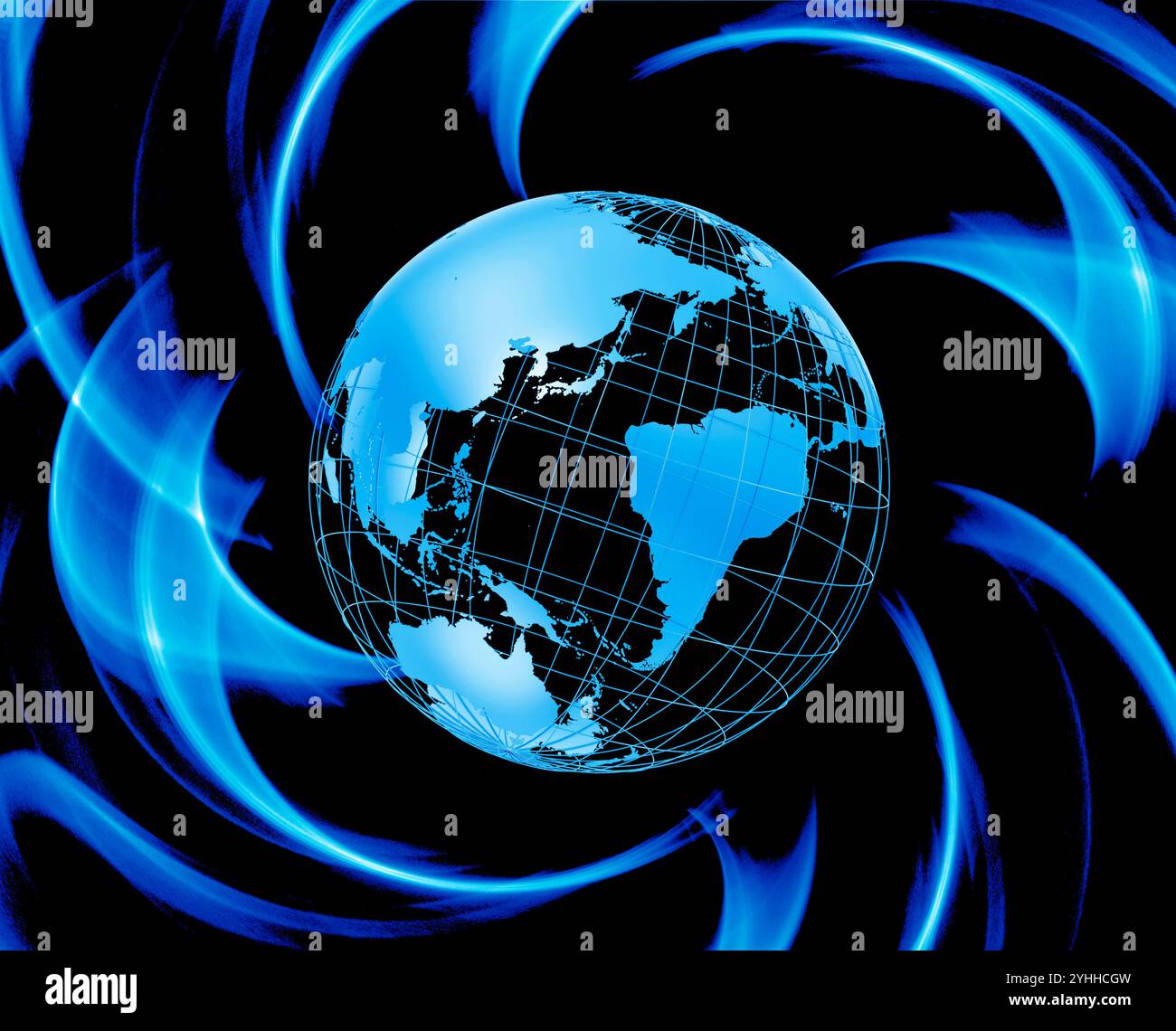 Blue earth background hi-res stock photography and images - Alamy