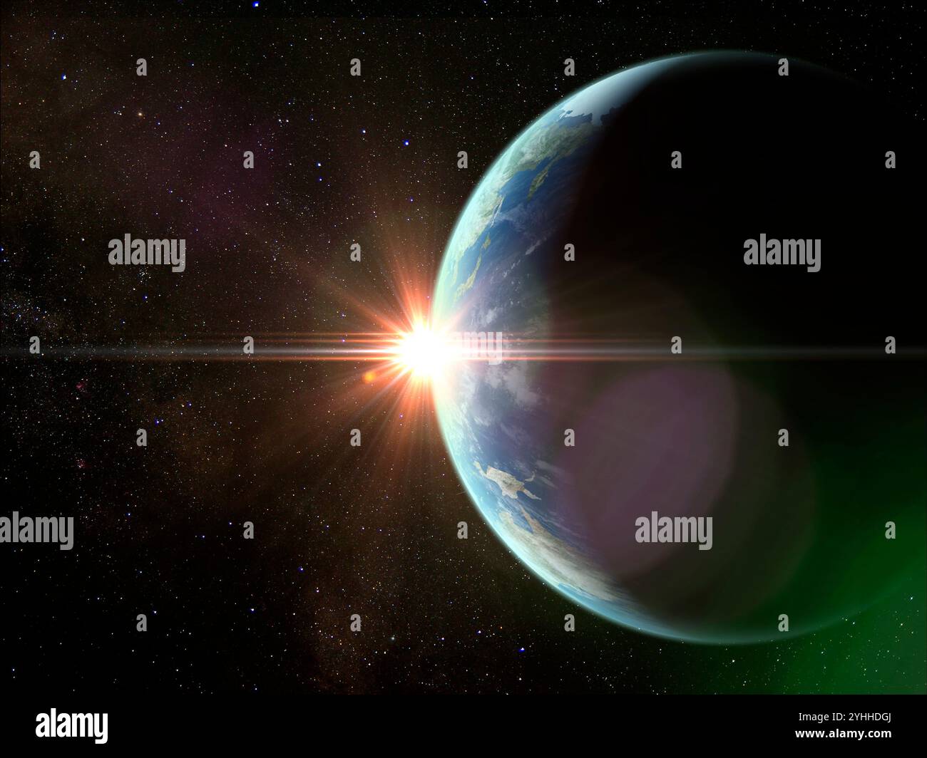 Earth sunrise asia hi-res stock photography and images - Alamy