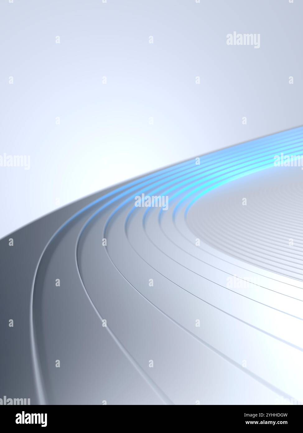 Silver metallic circular stage Stock Photo - Alamy