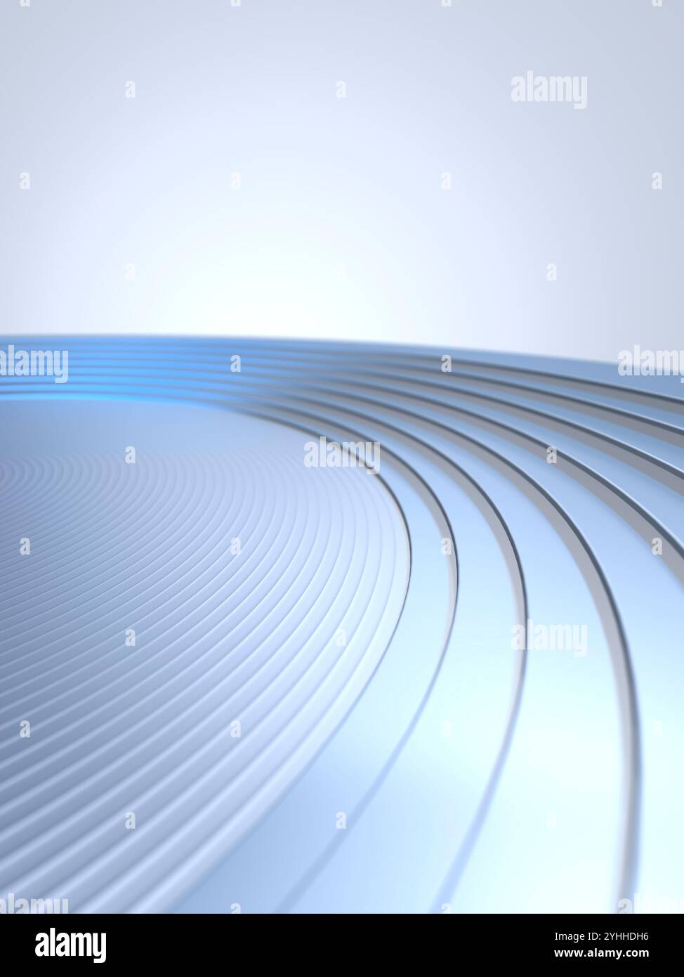 Silver metallic circular stage Stock Photo - Alamy