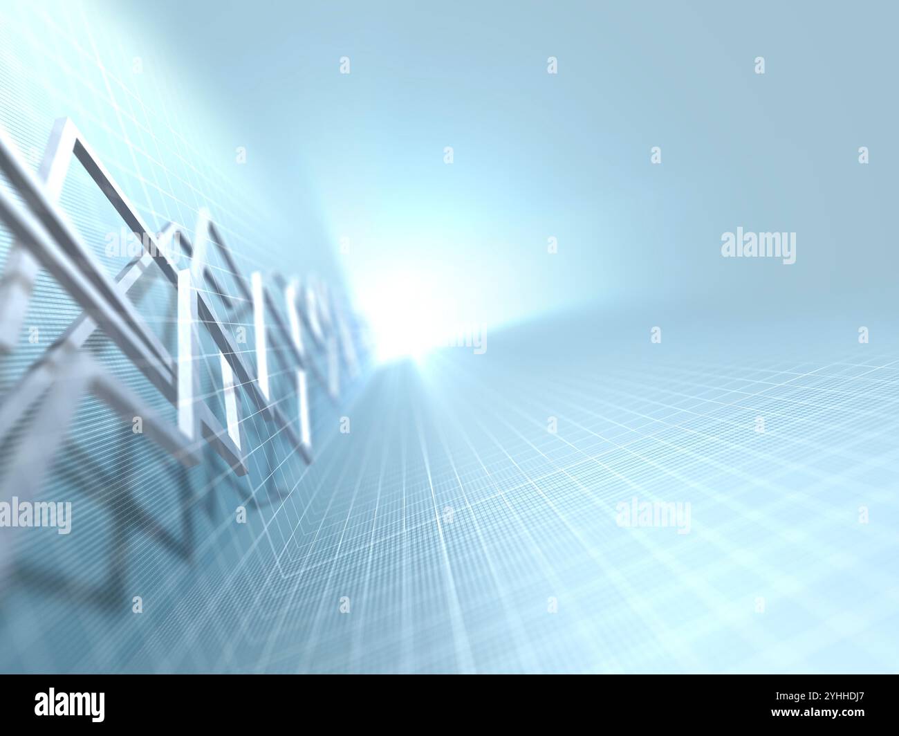 Space with silver-coloured line graph Stock Photo - Alamy