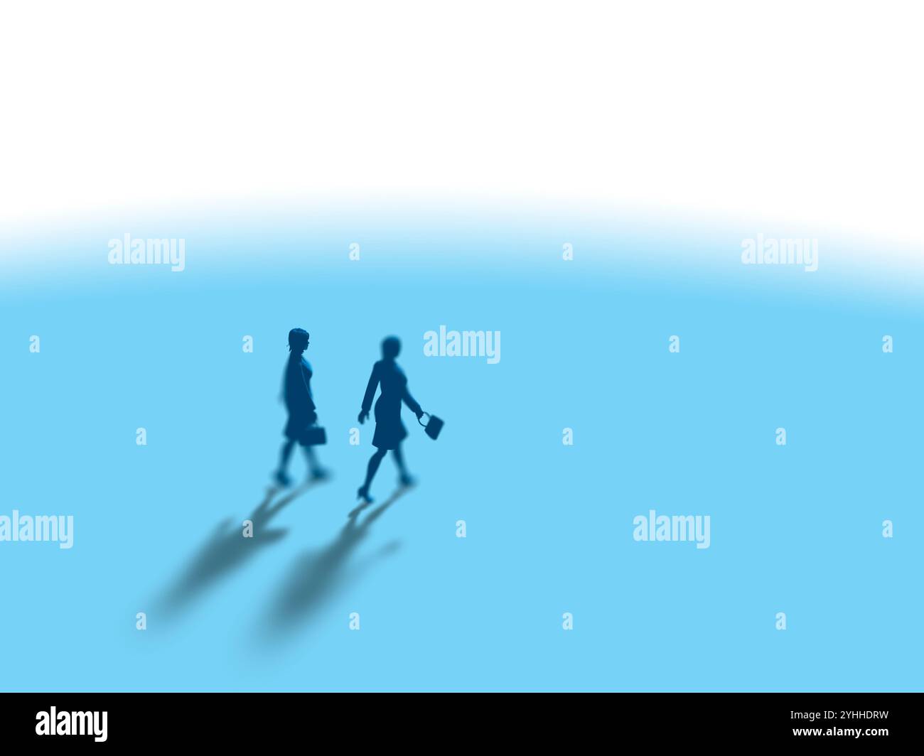 Two business women walking side by side Stock Photo - Alamy