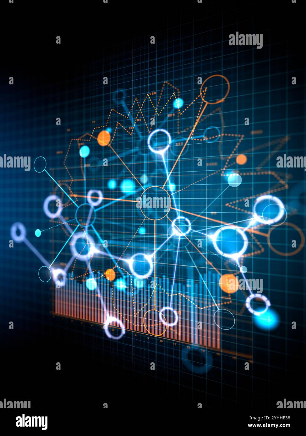 Technology network futuristic graph hi-res stock photography and images ...