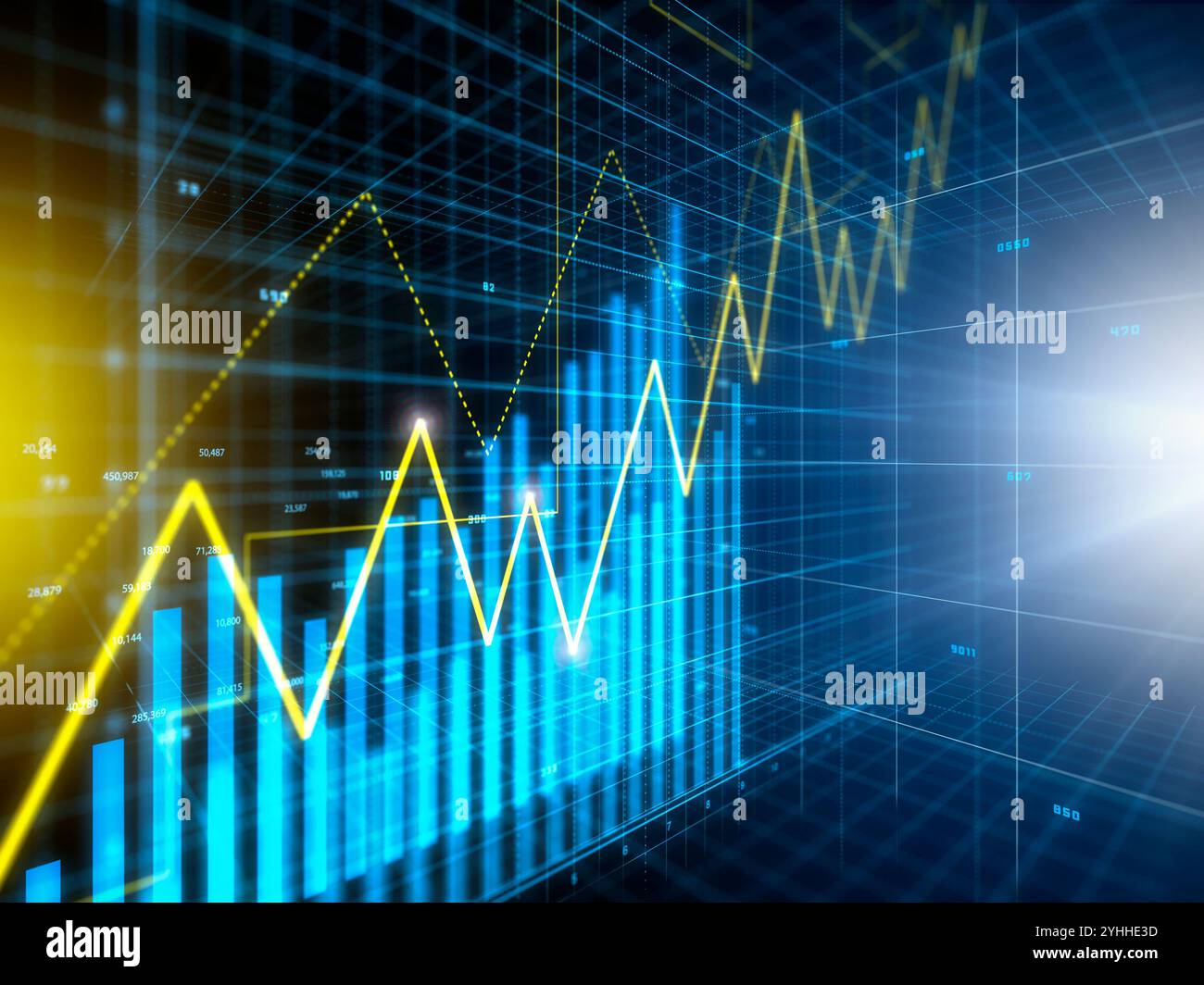 Gui graph showing progress hi-res stock photography and images - Alamy