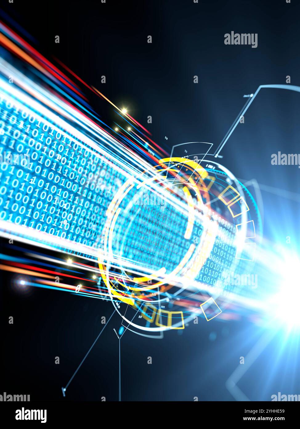 Numeric data passing through the GUI circuit Stock Photo - Alamy