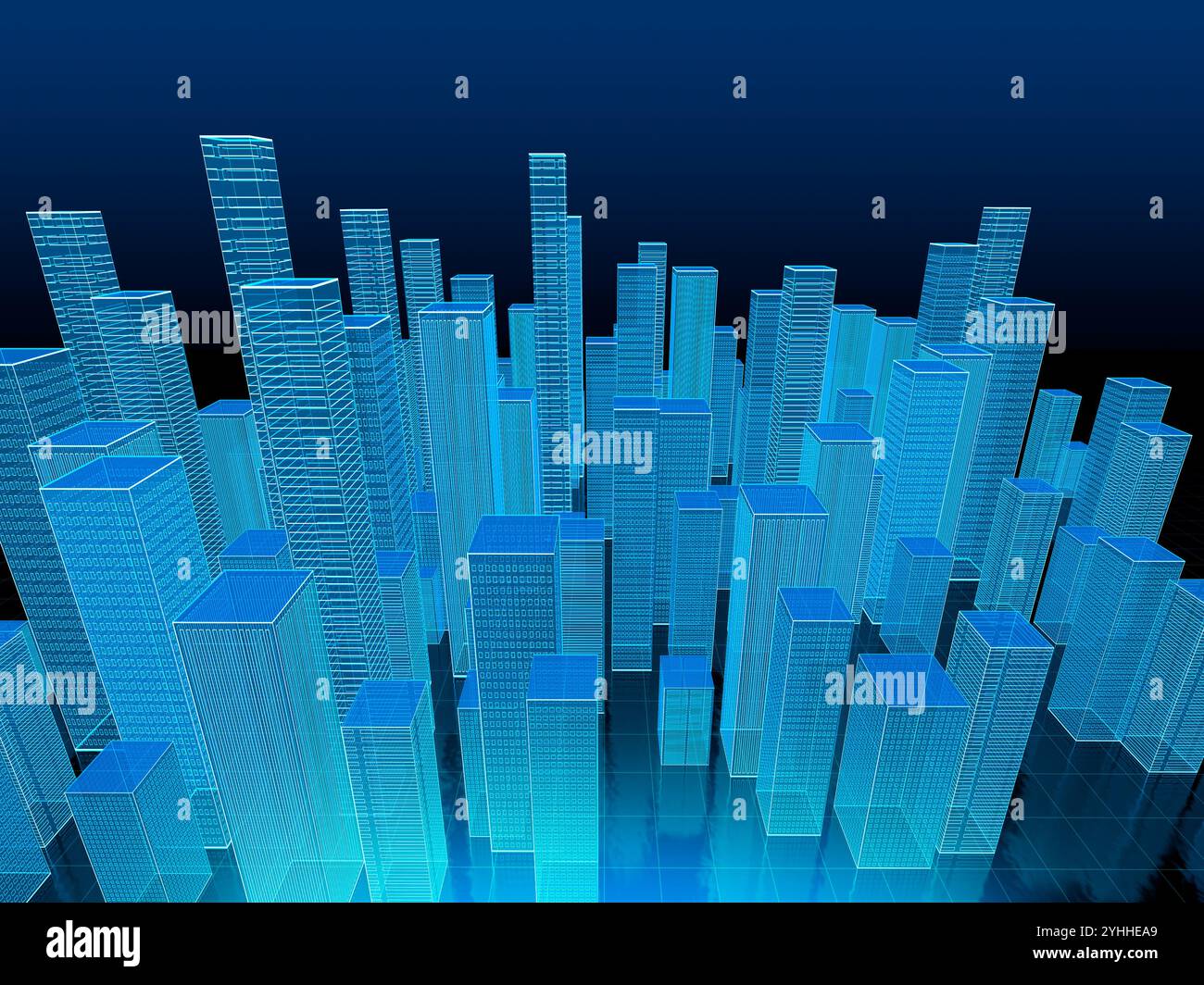 Overhead view of skyscrapers Stock Photo - Alamy