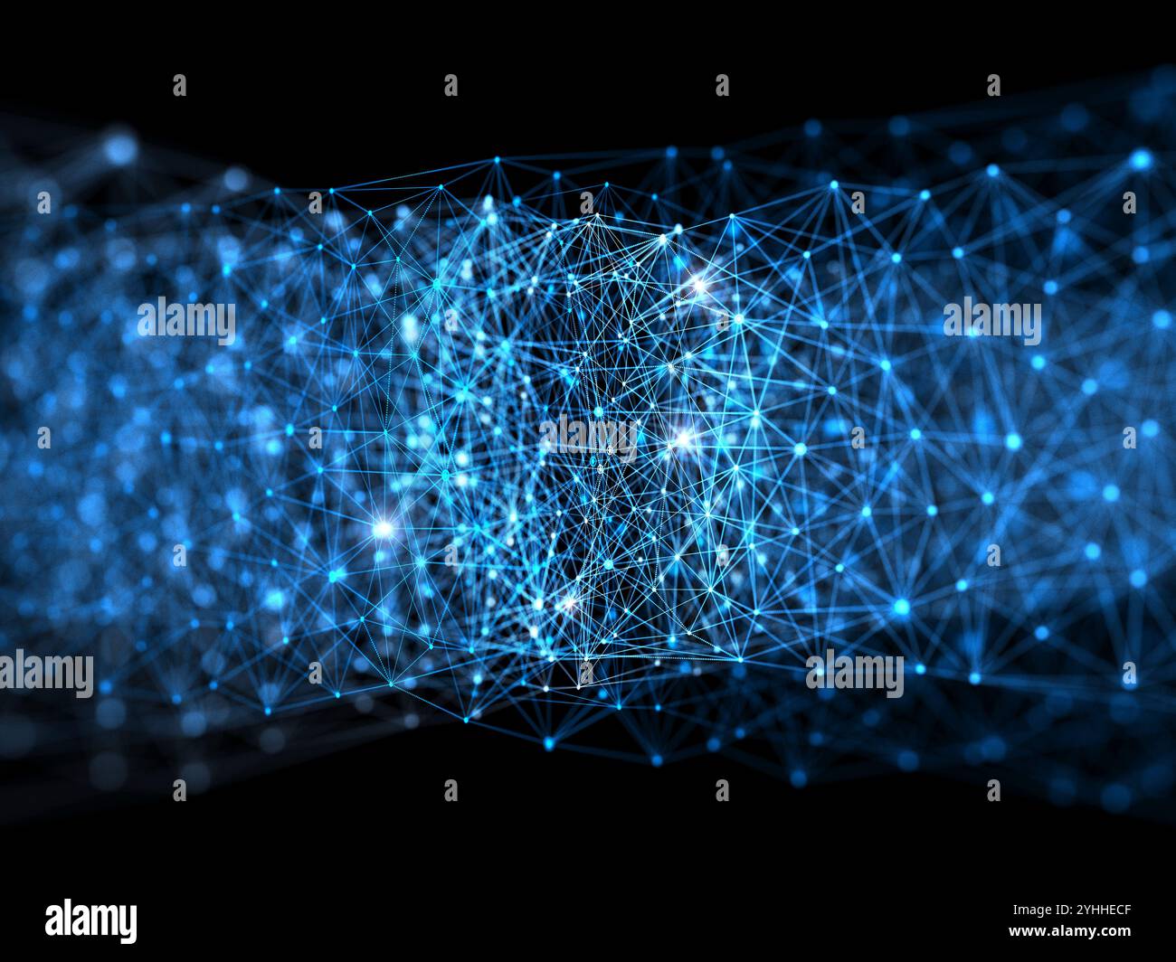 Intermingled and chained network lines Stock Photo - Alamy
