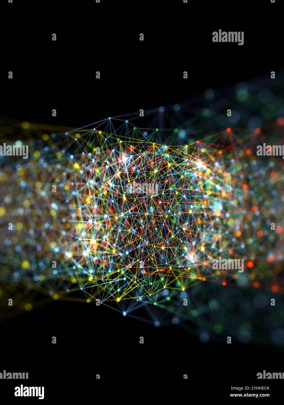 Intermingled and chained network lines Stock Photo - Alamy