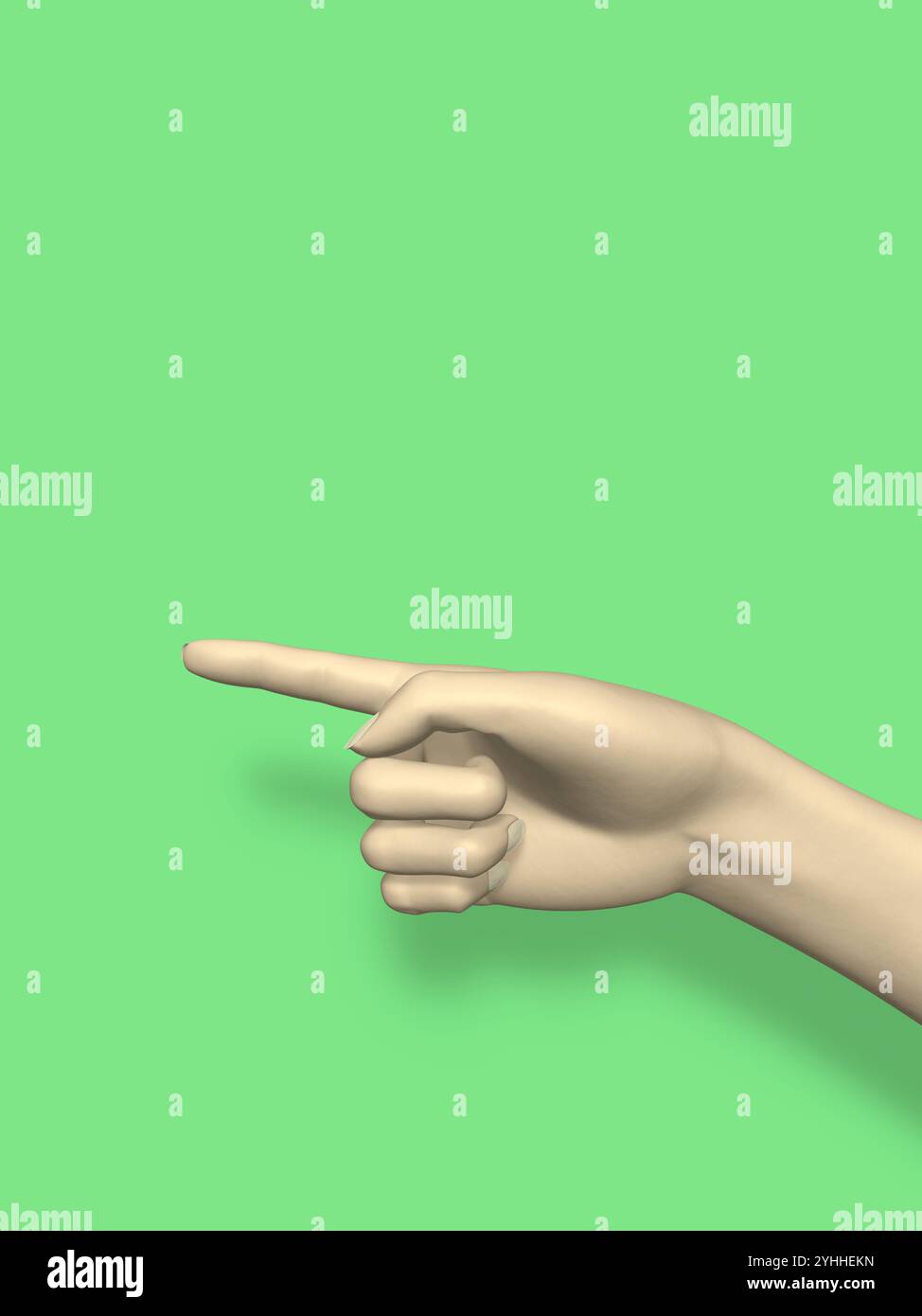 Right hand pointing Stock Photo - Alamy