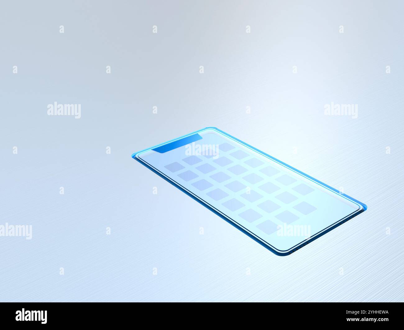 Smartphone embedded in stainless steel plate Stock Photo - Alamy
