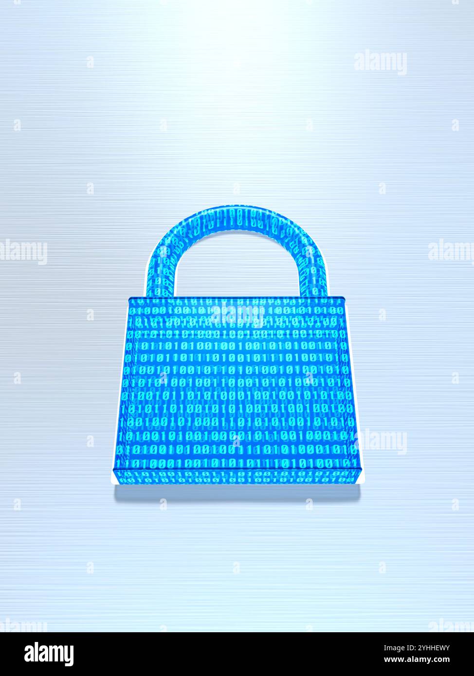 Translucent lock embedded in stainless steel plate Stock Photo - Alamy