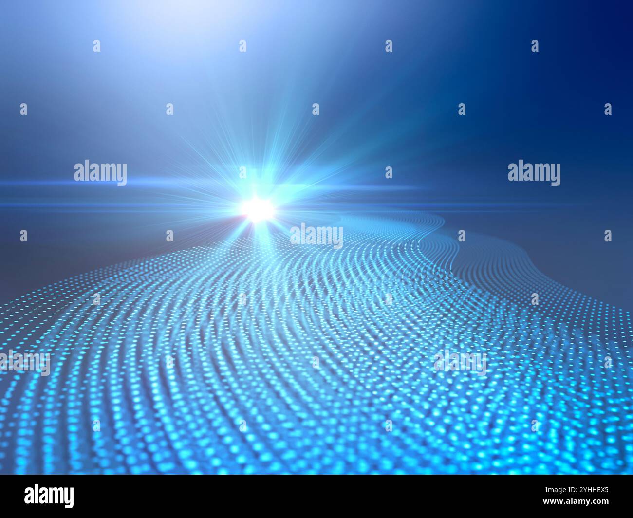 Glow and meandering radiating tod group Stock Photo - Alamy