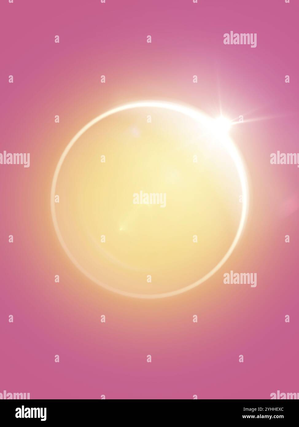 Simple sphere reminding of sunrise Stock Photo - Alamy