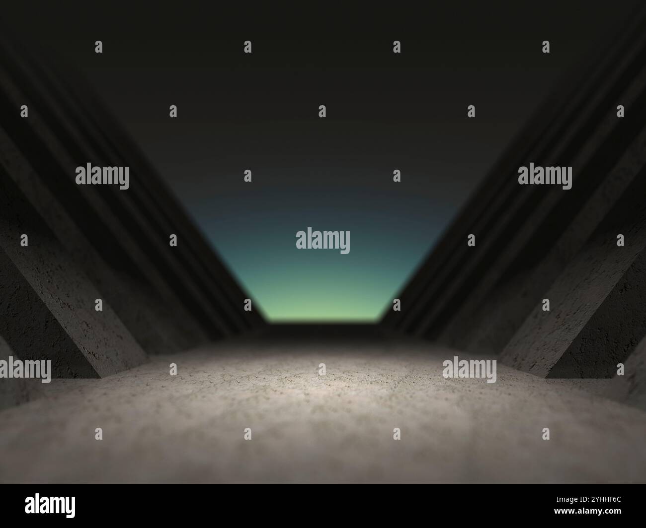 Dark labyrinth in spotlight Stock Photo - Alamy