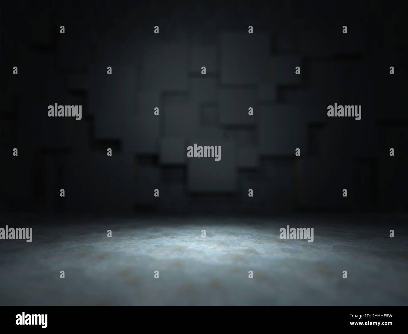 Dark labyrinth in spotlight Stock Photo - Alamy