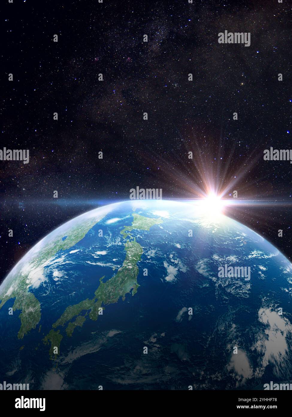 The sun and the Japanese subject Earth Stock Photo - Alamy