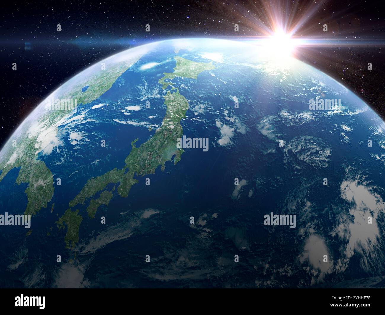 The sun and the Japanese subject Earth Stock Photo - Alamy