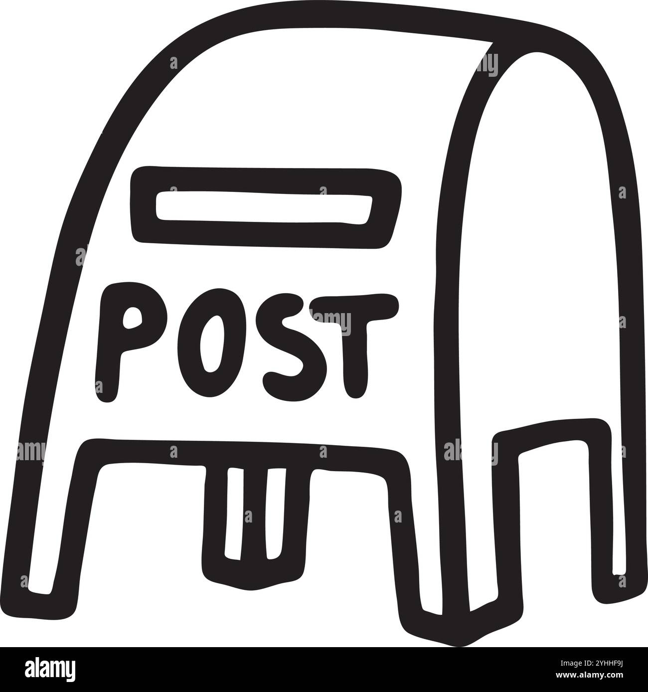 Letter hand post box Black and White Stock Photos & Images - Alamy