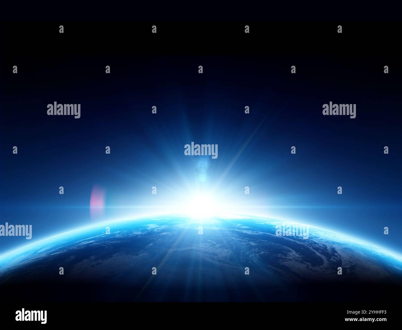 Top of the earth and sunlight (plain Stock Photo - Alamy