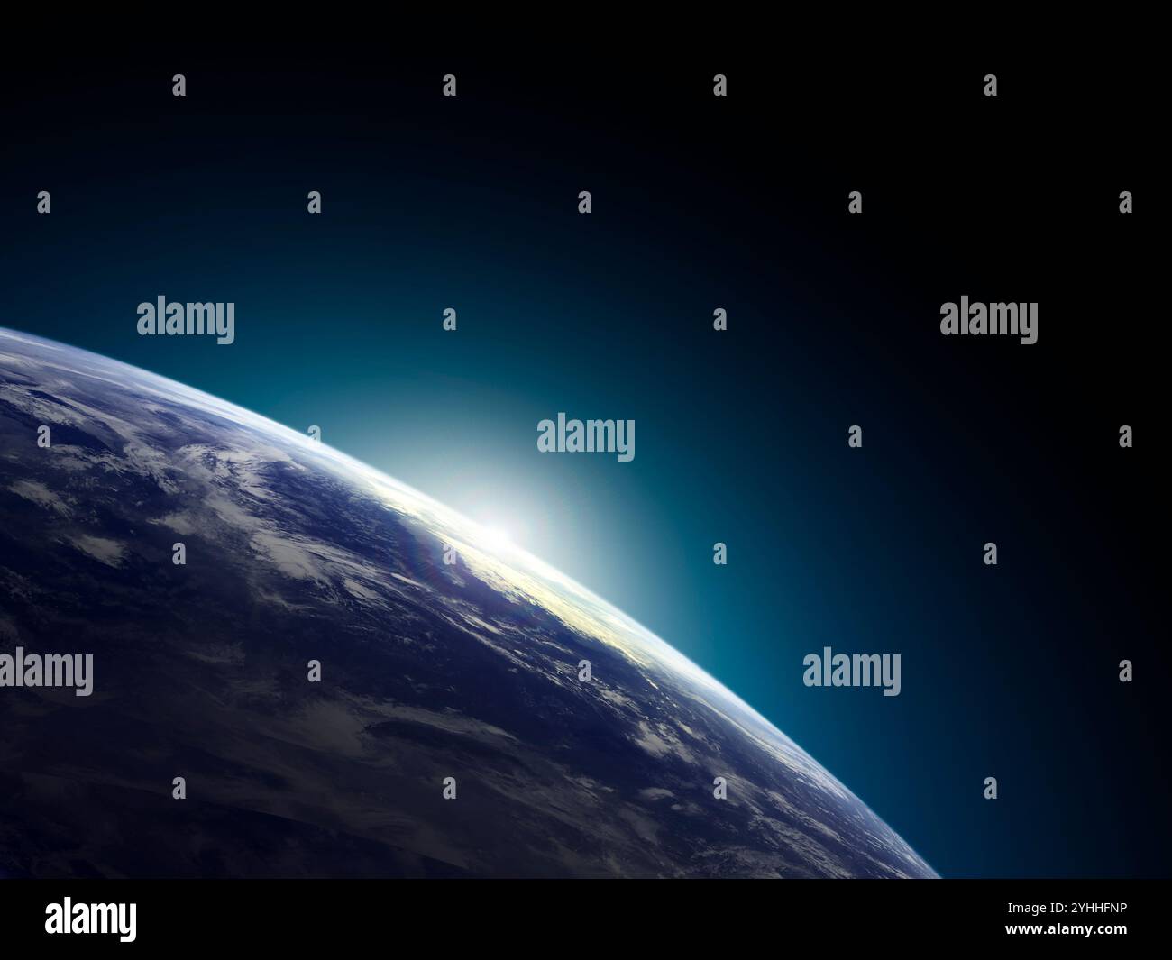 Earth image with atmosphere only Stock Photo - Alamy