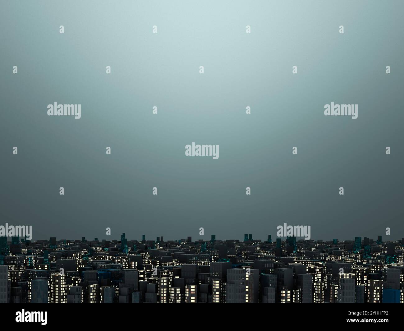 Urban landscape depicted in CG Stock Photo - Alamy