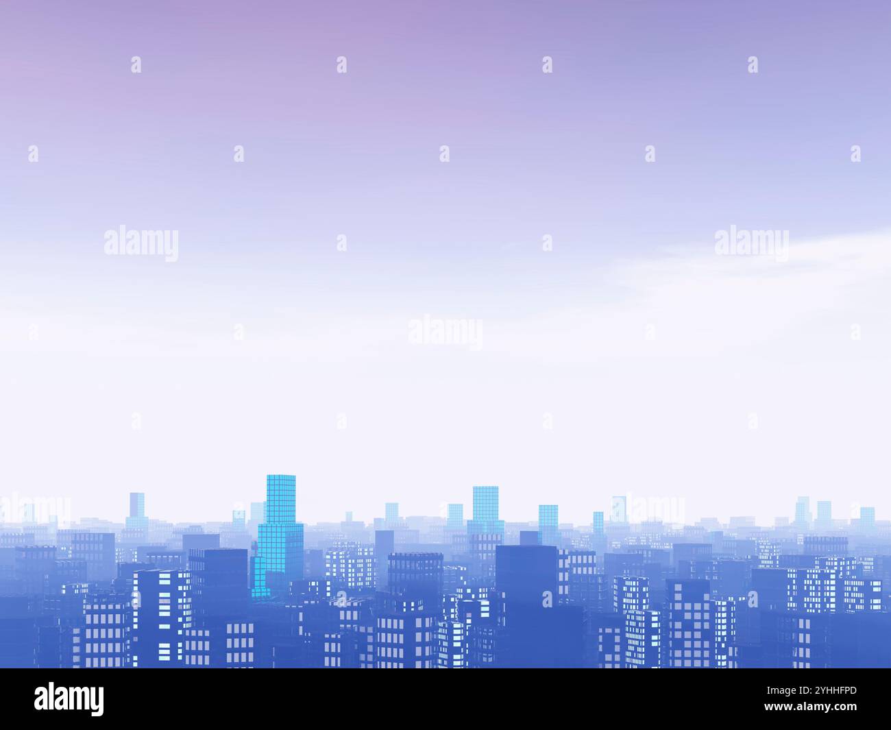 Urban landscape depicted in CG Stock Photo - Alamy