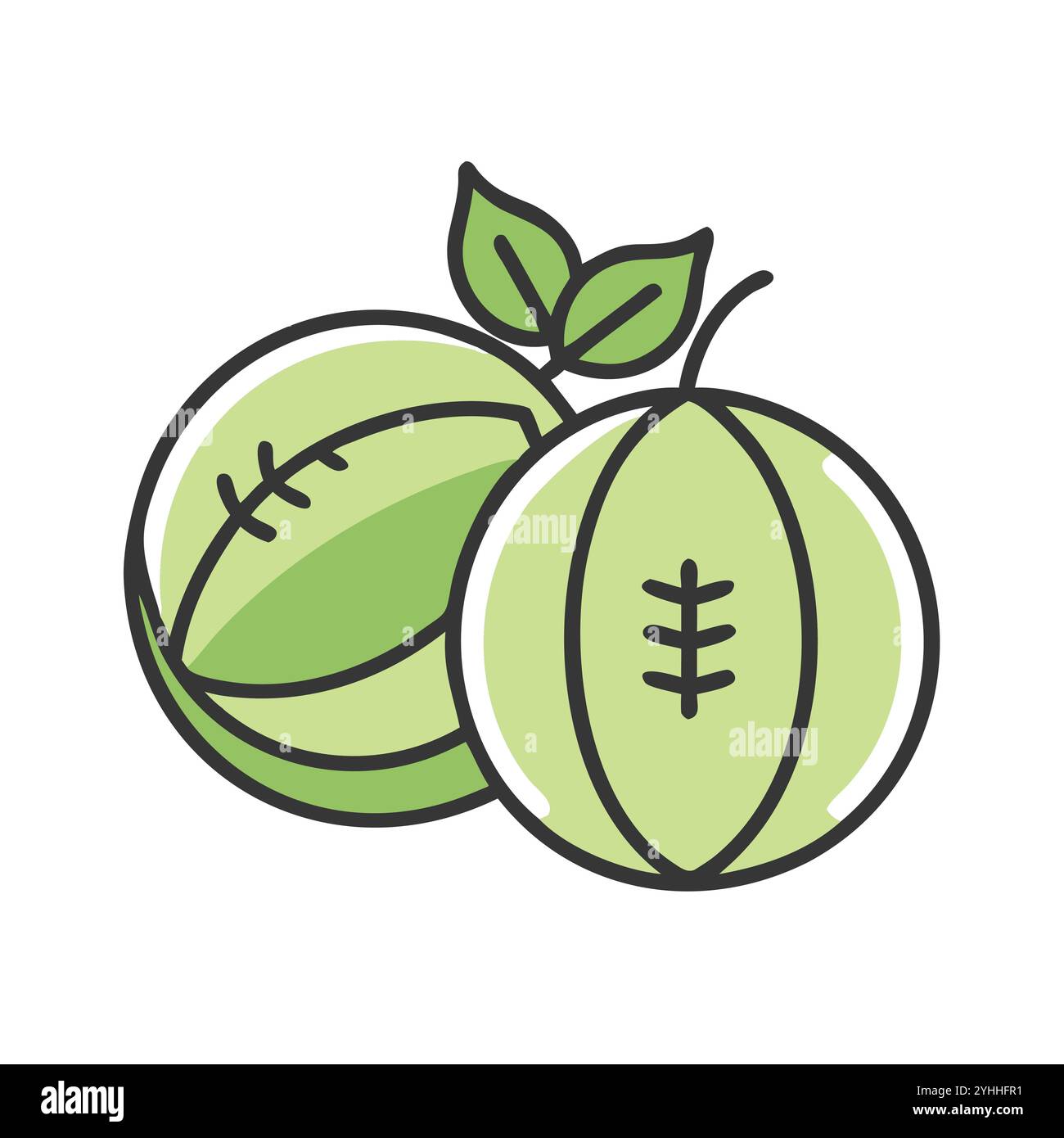 simple vector illustration of a indian gooseberry, in a simple and clean style, suitable for ...