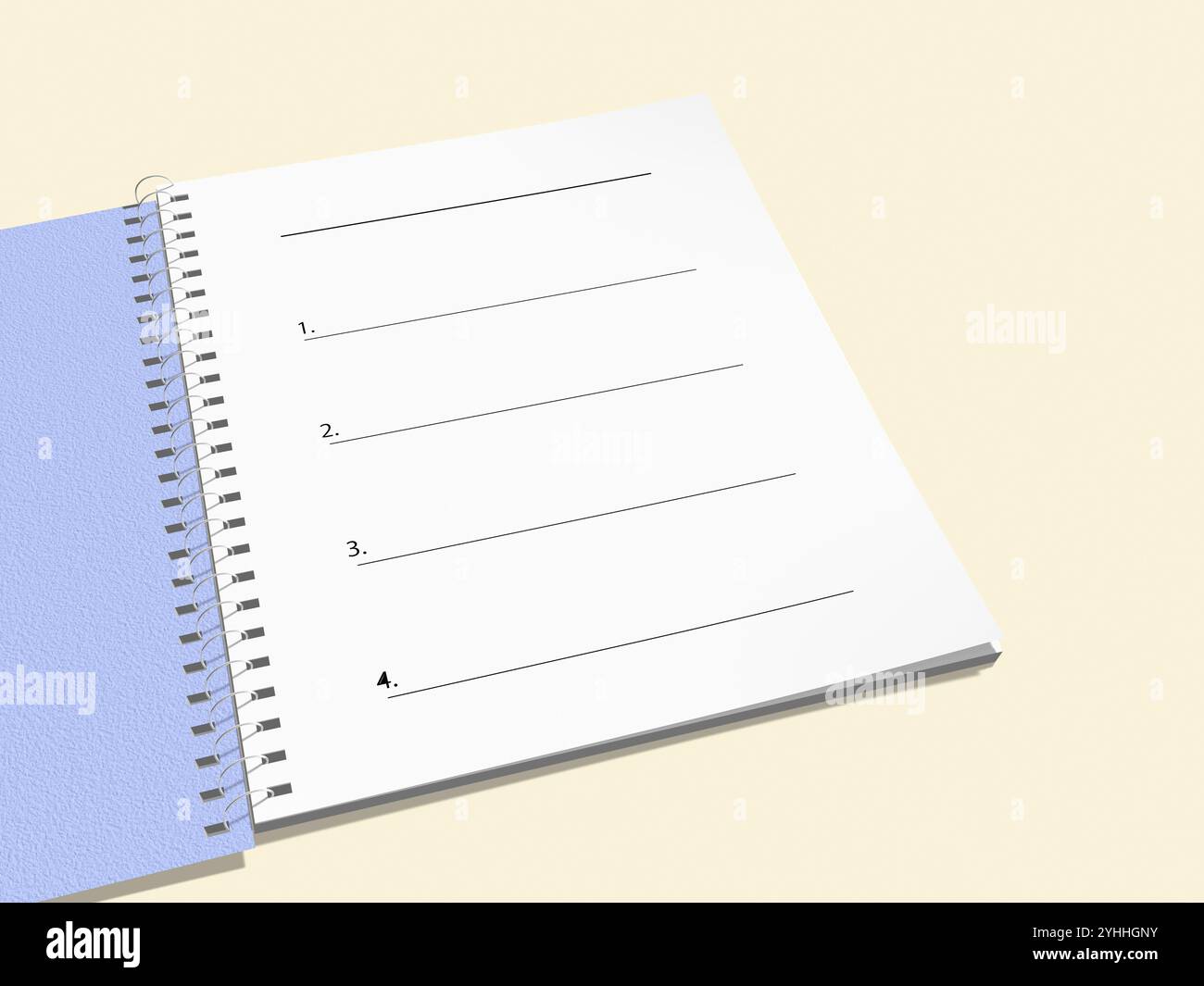 Ruled notebook hi-res stock photography and images - Alamy