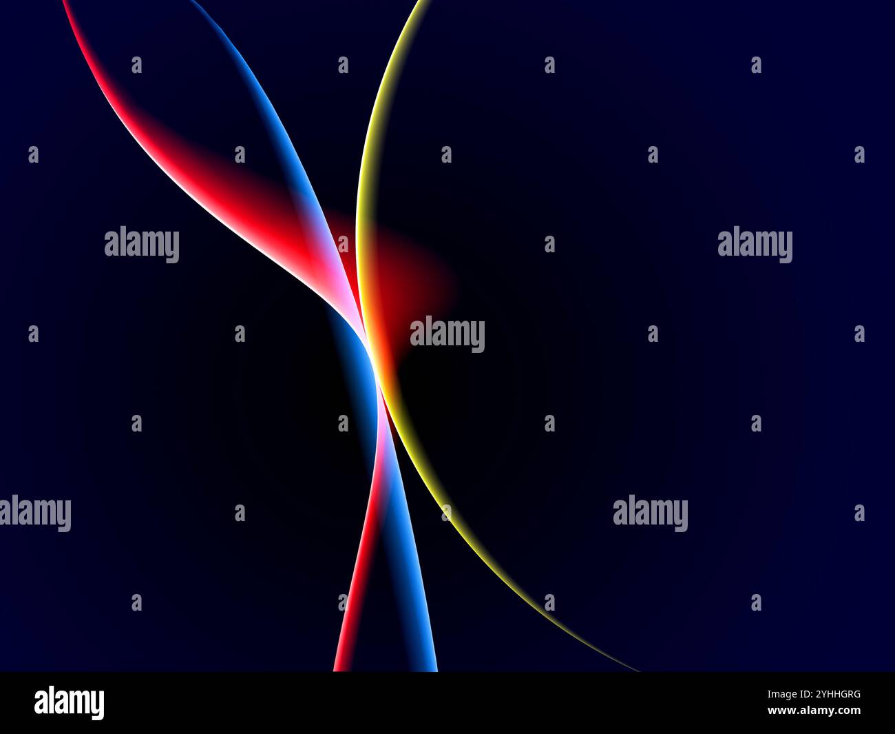 Colourful light curves in the process of mixing Stock Photo - Alamy
