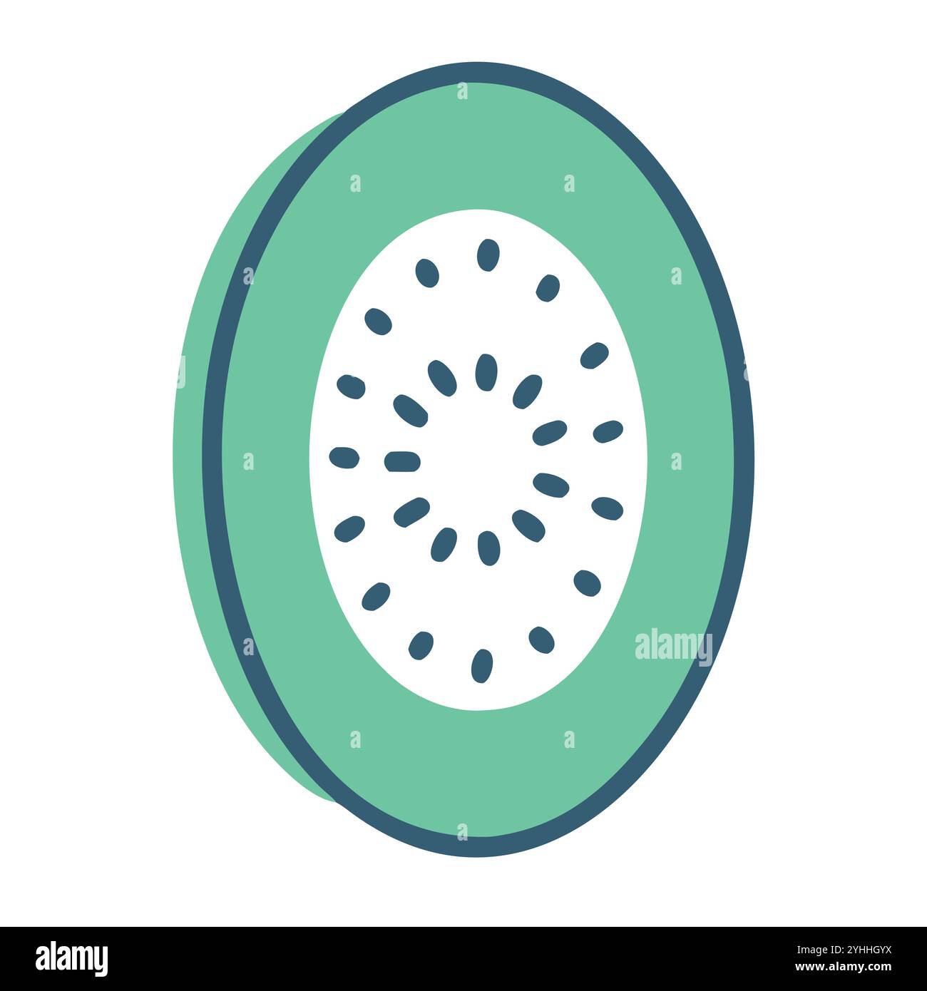 Kiwi icon in flat Cut Out Stock Images & Pictures - Alamy