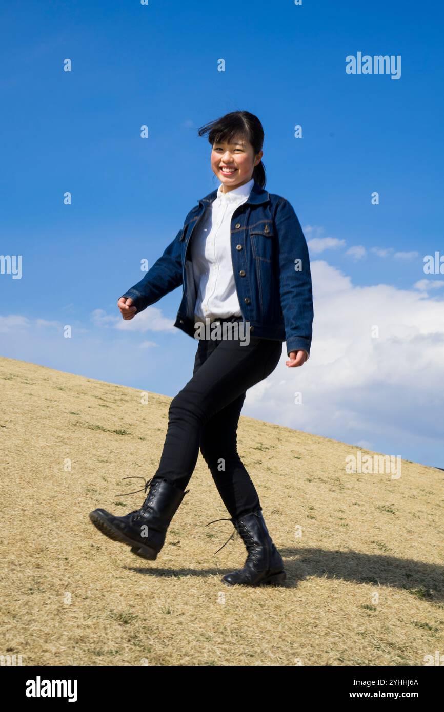 Student walk under japanese hi-res stock photography and images - Alamy